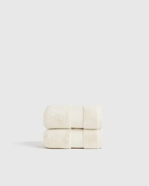 Quince Turkish Ultra Plush Hand Towel - Ivory