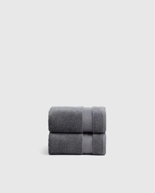 Quince Turkish Ultra Plush Hand Towel - Slate