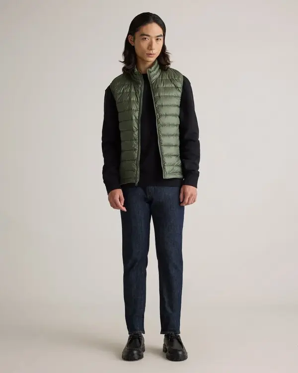 Quince Lightweight Down Packable Puffer Vest - Loden