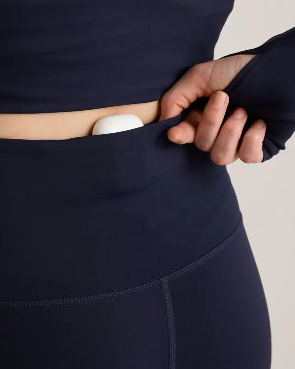 Quince Ultra-form High-rise Crossover Legging - Deep Navy