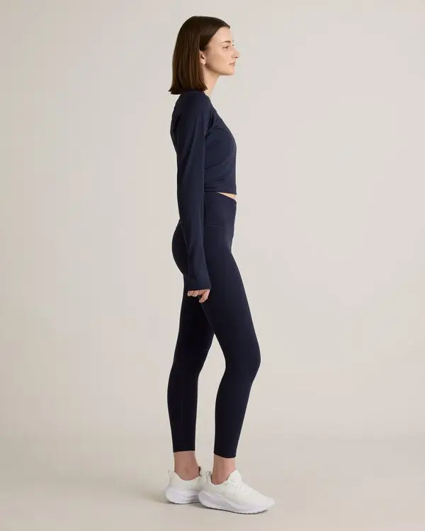 Quince Ultra-form High-rise Crossover Legging - Deep Navy