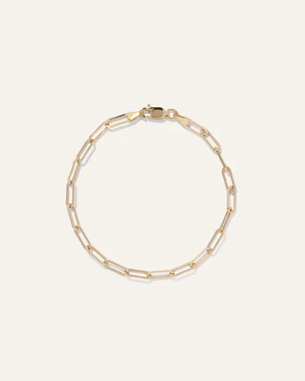 Quince 14k Gold Paperclip Chain Bracelet - Yellow Gold