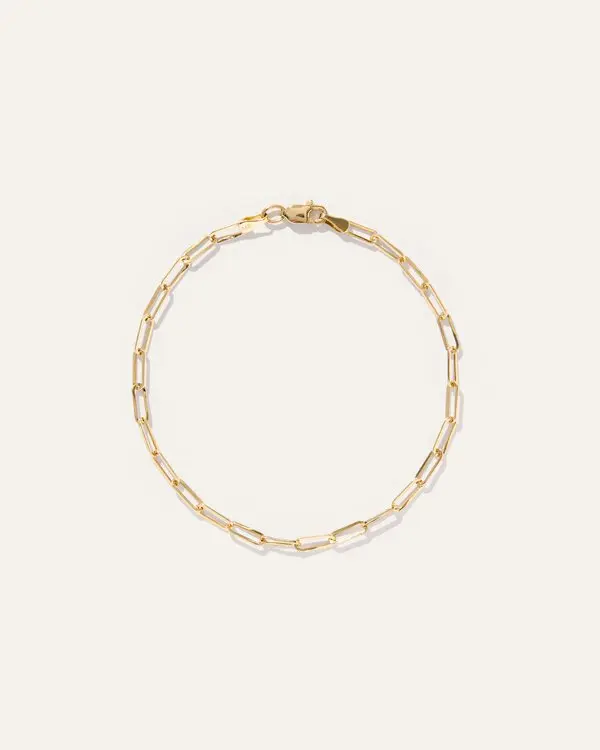 Quince 14k Gold Paperclip Chain Bracelet - Yellow Gold