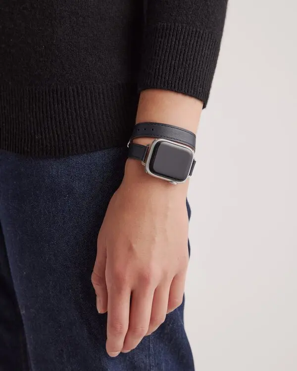 Quince Leather Double Wrap Smartwatch Band