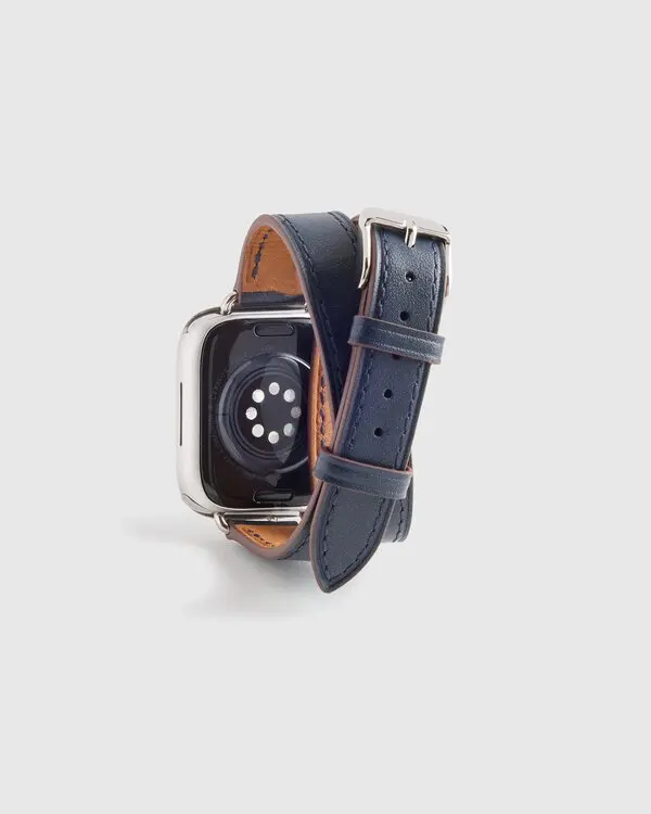 Quince Leather Double Wrap Smartwatch Band