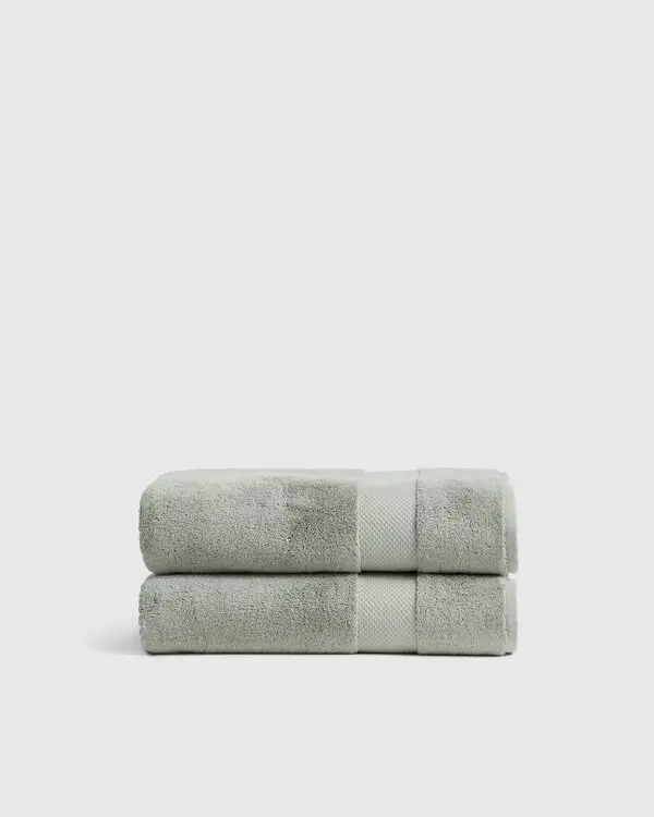 Quince Turkish Ultra Plush Bath Towel - Eucalyptus