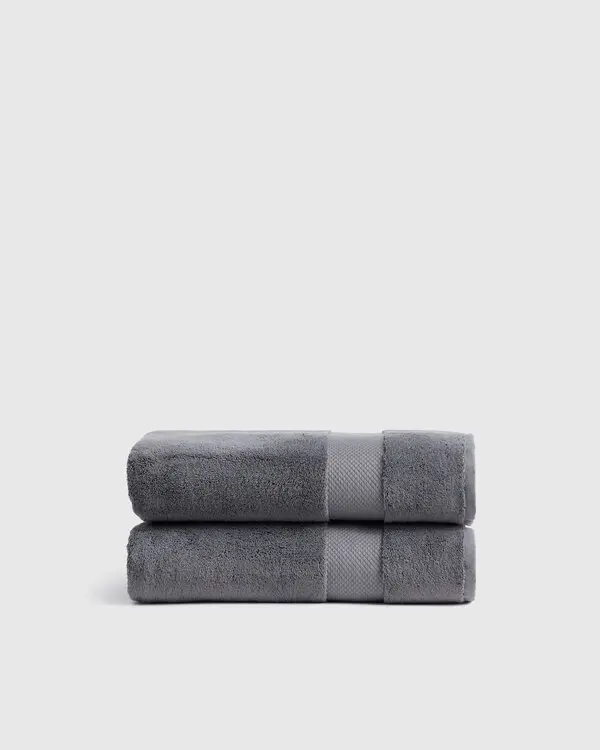 Quince Turkish Ultra Plush Bath Towel - Slate