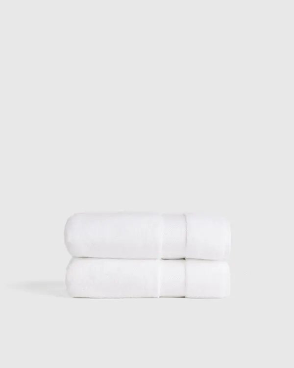 Quince Turkish Ultra Plush Bath Towel - White