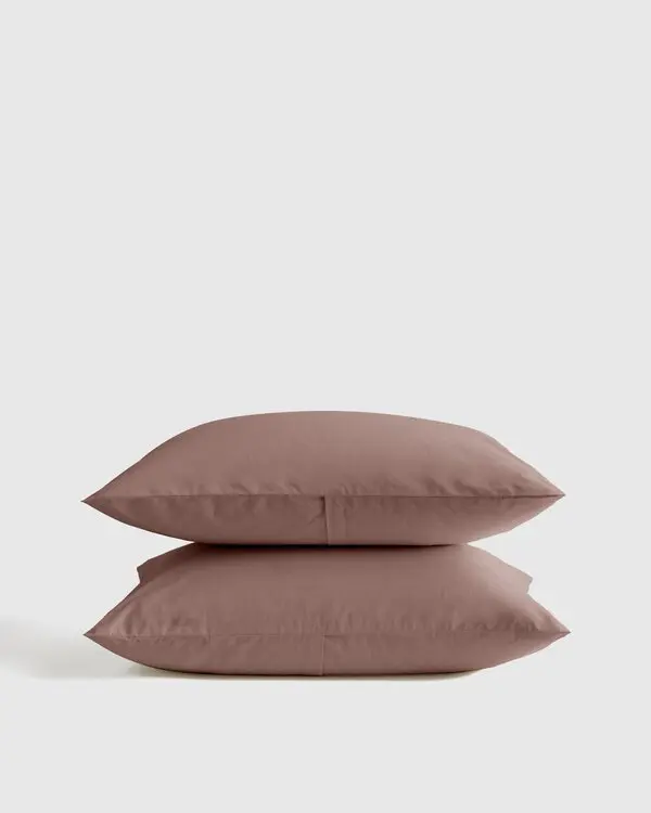 Quince Organic Brushed Cotton Sham Set - Fig