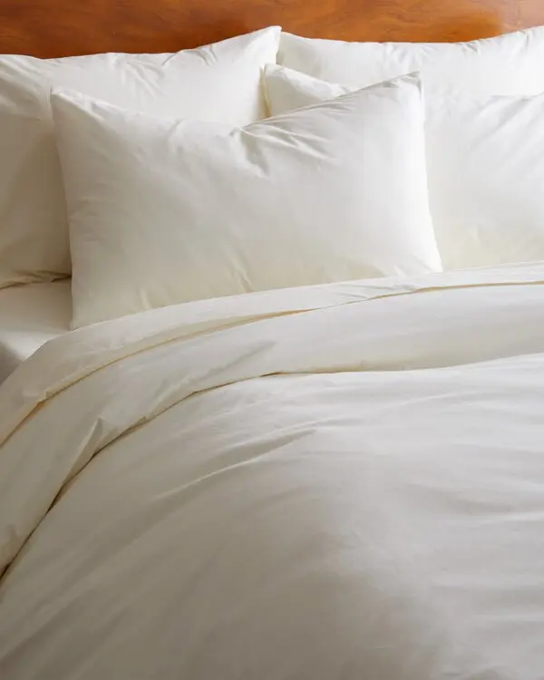 Quince Organic Brushed Cotton Sham Set - Ivory