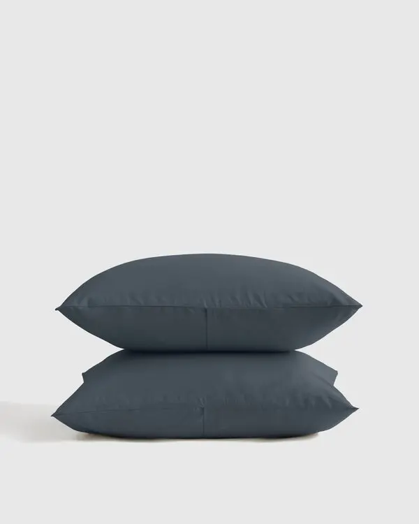 Quince Organic Brushed Cotton Sham Set - Nightfall