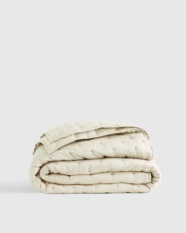 Quince Bamboo Dream Quilt - Ivory