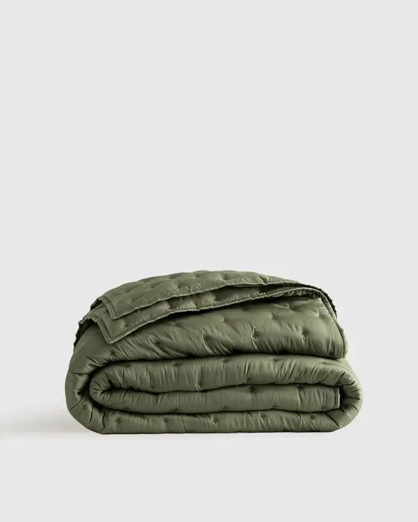 Quince Bamboo Dream Quilt - Olive