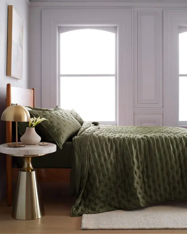 Quince Bamboo Dream Quilt - Olive