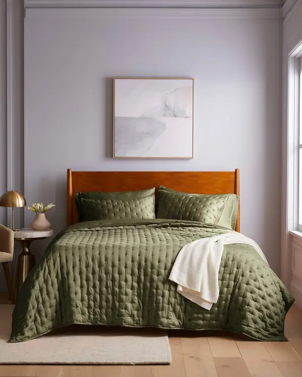 Quince Bamboo Dream Quilt - Olive