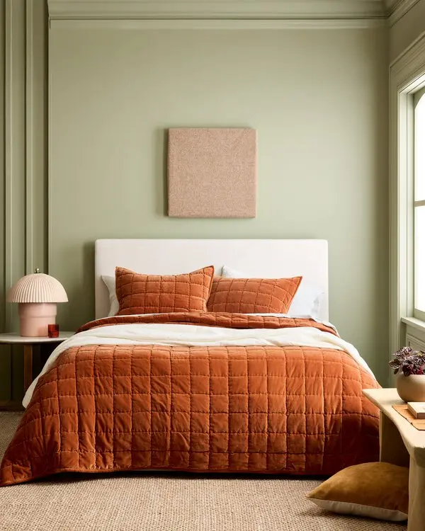 Quince Bamboo Dream Quilt - Terracotta