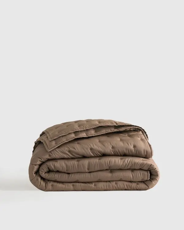 Quince Bamboo Dream Quilt - Walnut