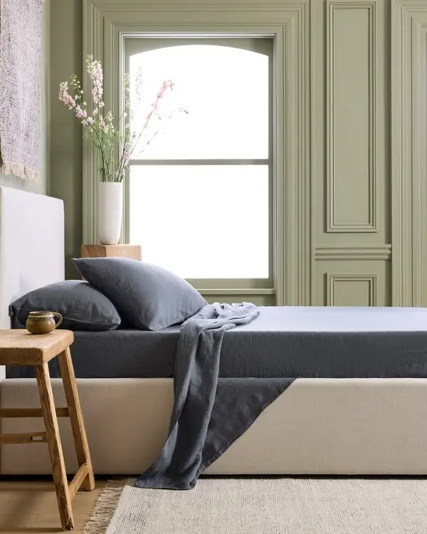 Quince European Linen Pillowcase Set - Nightfall