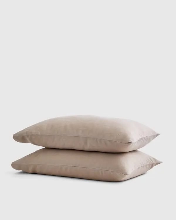 Quince European Linen Pillowcase Set - Toffee