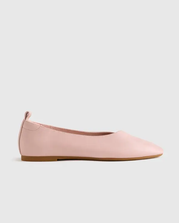 Quince Italian Leather Glove Ballet Flat - Shell Pink