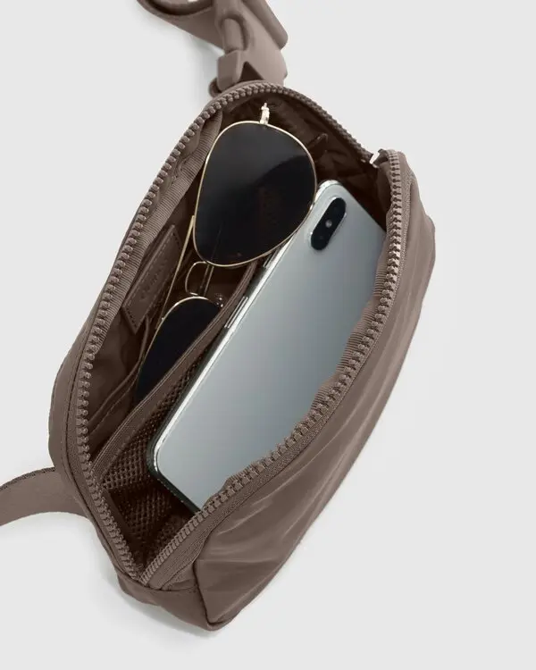 Quince Revive Nylon Belt Bag - Ash Grey