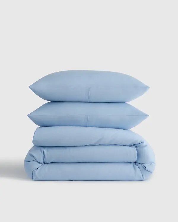 Quince European Linen Duvet Cover Set - Marina