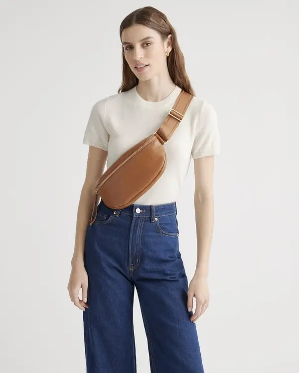Quince Quinn Sling Bag - Cognac