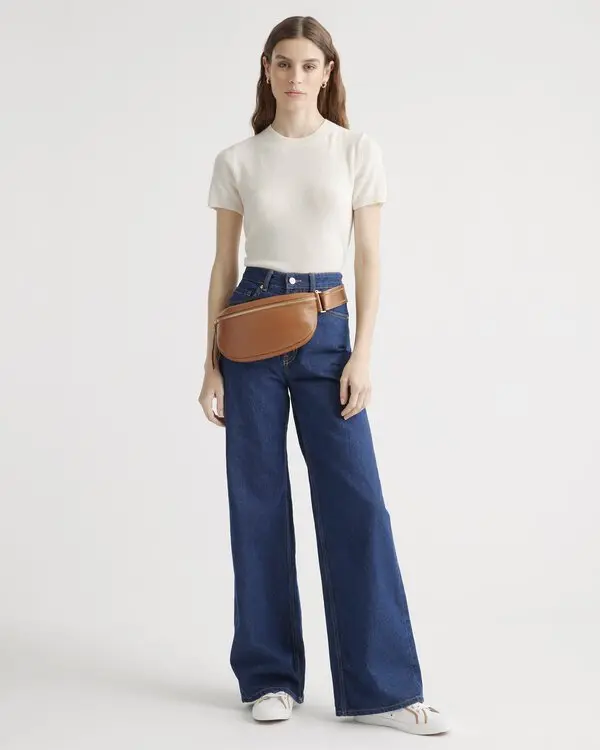 Quince Quinn Sling Bag - Cognac