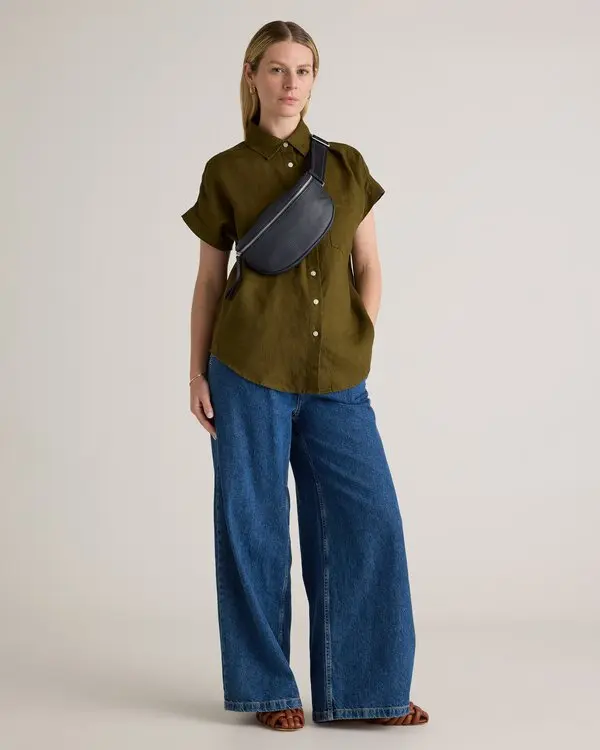Quince Quinn Sling Bag - Navy