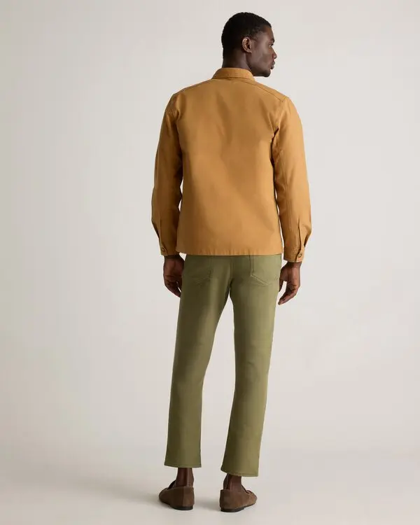 Quince Double-brushed Stretch Overshirt - Camel
