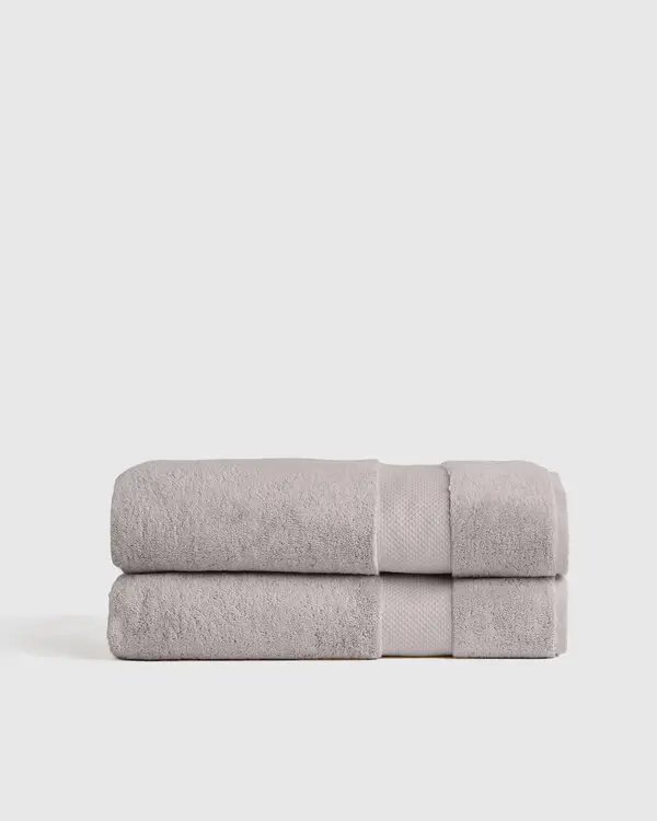 Quince Turkish Ultra Plush Bath Sheet - Grey
