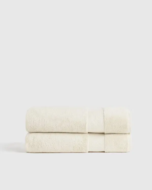 Quince Turkish Ultra Plush Bath Sheet - Ivory