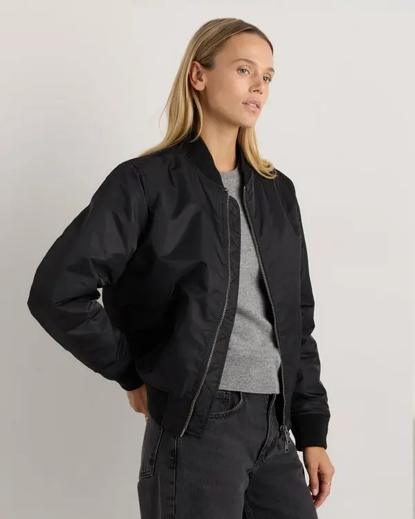Quince Flight Nylon Bomber Jacket