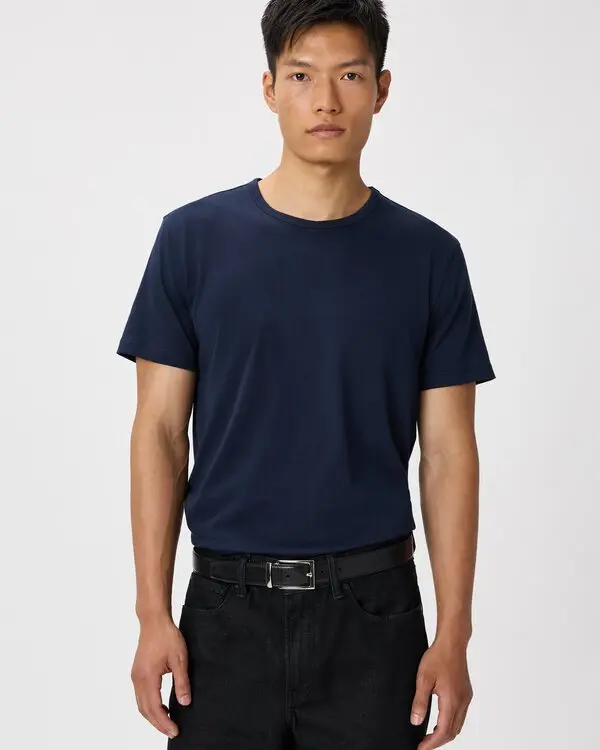 Quince Japanese Lotus T-shirt - Navy