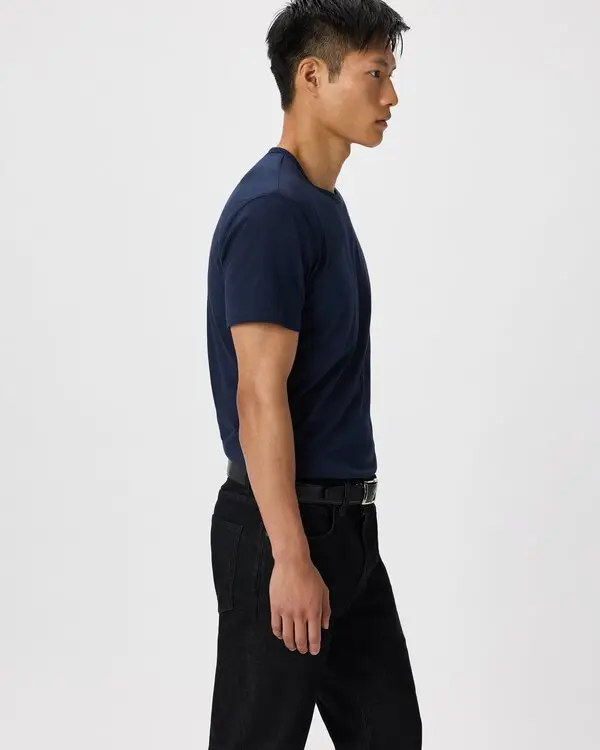 Quince Japanese Lotus T-shirt - Navy