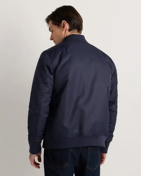 Quince Flight Nylon Bomber Jacket - Navy