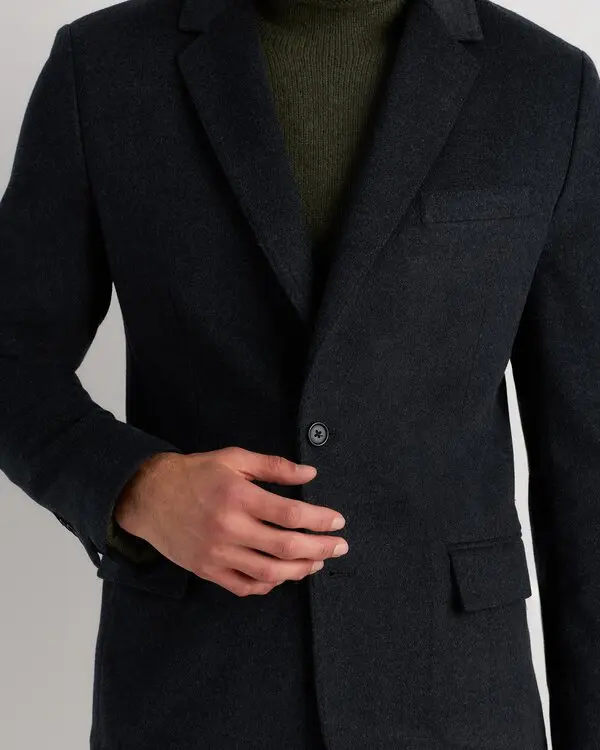 Quince Cashmere Blazer - Heather Graphite