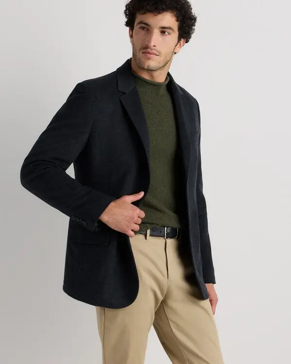 Quince Cashmere Blazer - Heather Graphite