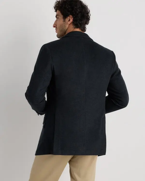 Quince Cashmere Blazer - Heather Graphite