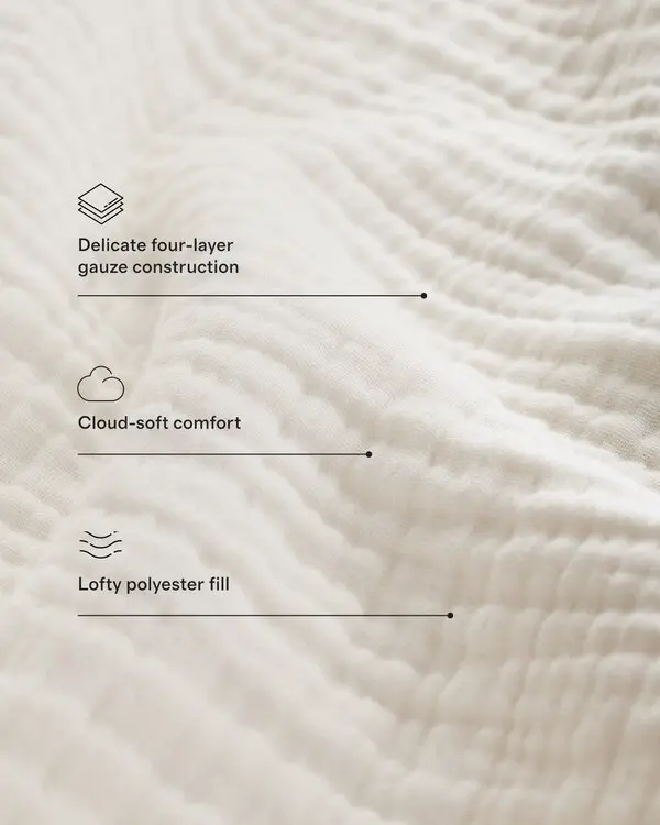 Quince Gauze Dream Quilt - Mist