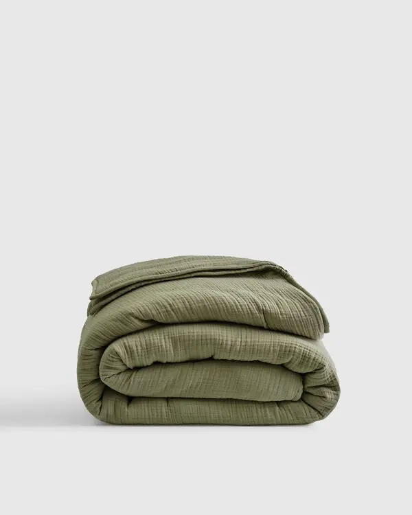 Quince Gauze Dream Quilt - Olive