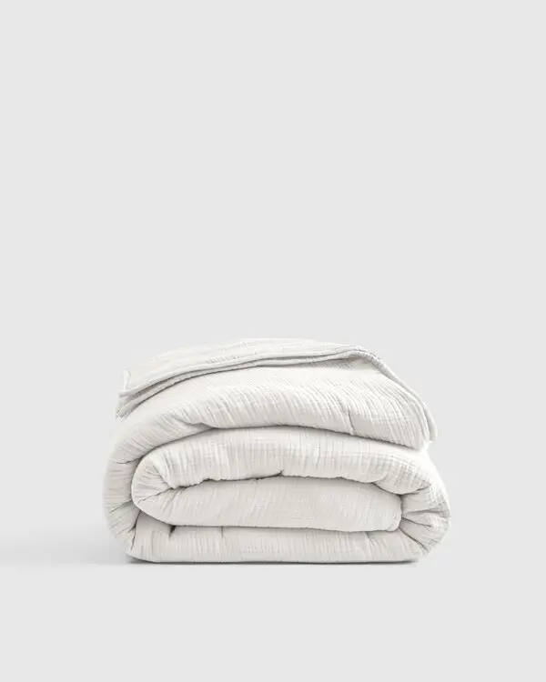 Quince Gauze Dream Quilt - White