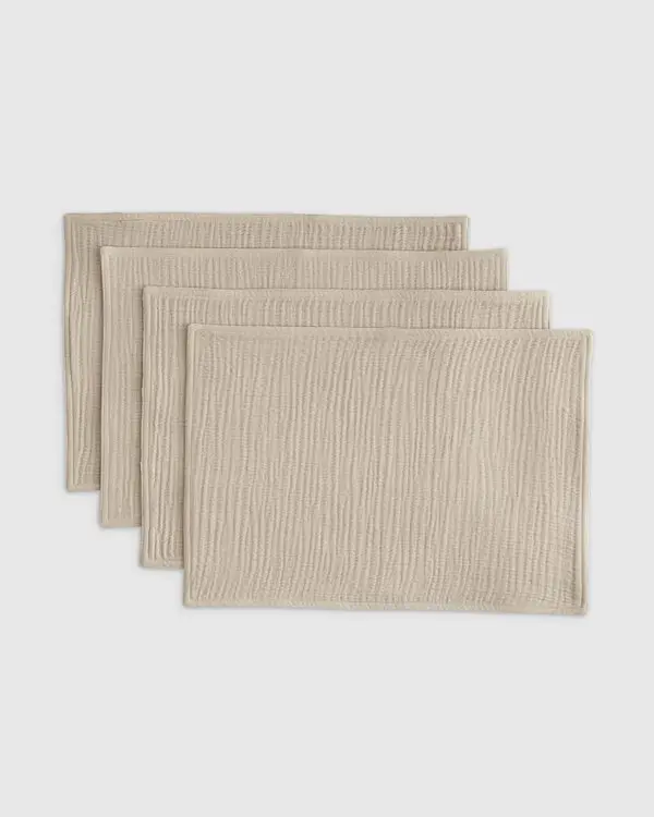 Quince Gauze Placemats - Dune