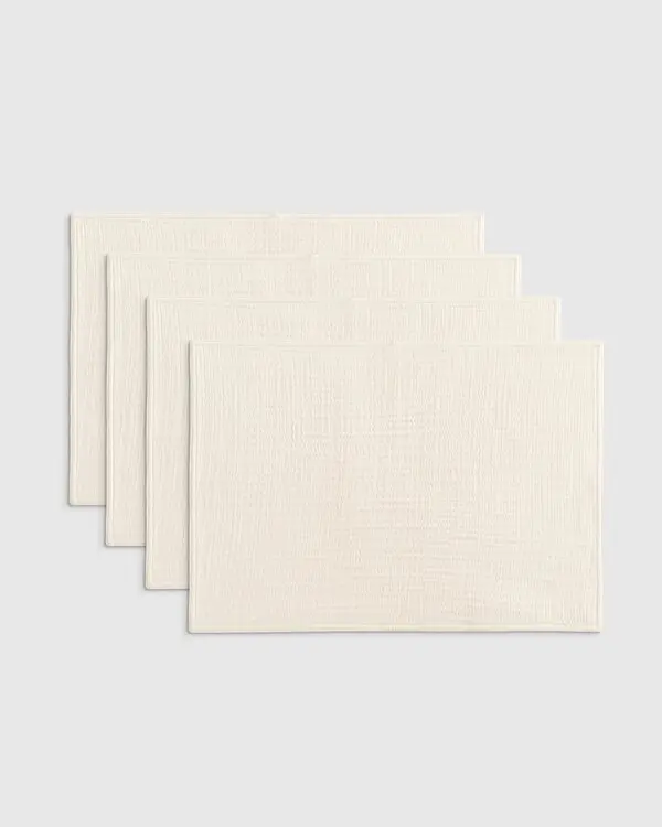 Quince Gauze Placemats, Set Of 4 - Undyed