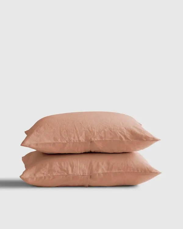 Quince European Linen Sham Set - Desert Sunset