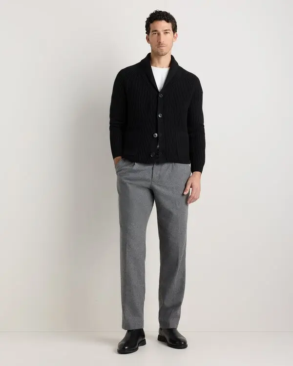 Quince Mongolian Cashmere Shawl Collar Cardigan
