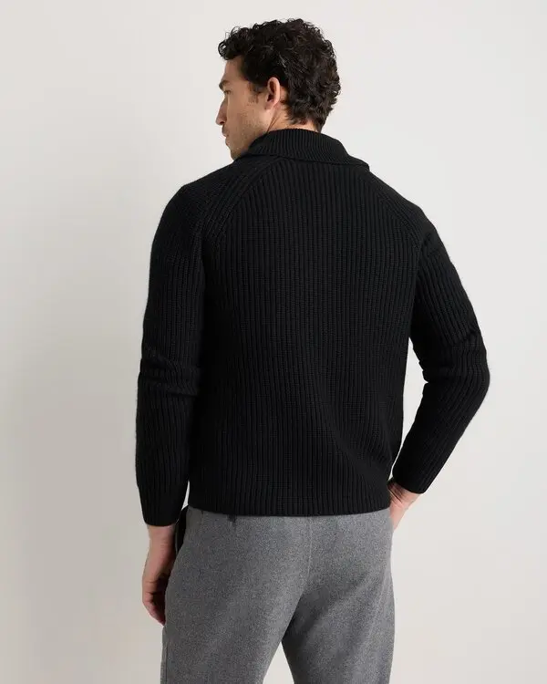 Quince Mongolian Cashmere Shawl Collar Cardigan
