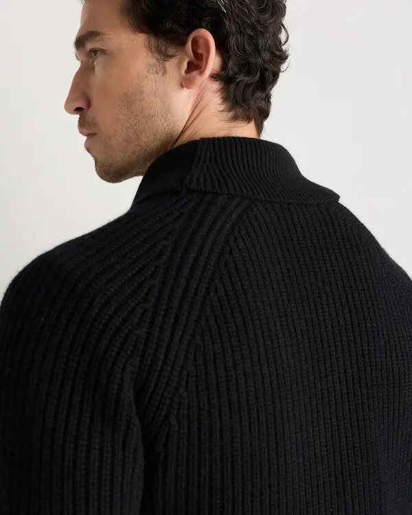 Quince Mongolian Cashmere Shawl Collar Cardigan