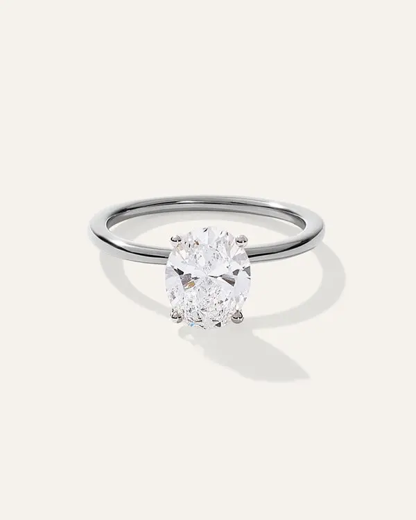 Quince Lab Grown Diamond Oval Petite Classic Engagement Ring - Platinum