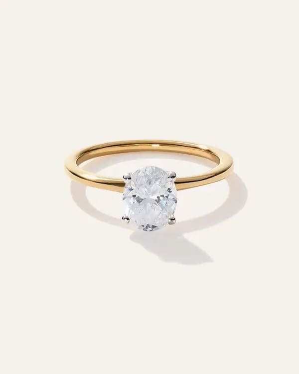 Quince Lab Grown Diamond Oval Engagement Ring - Yellow Gold